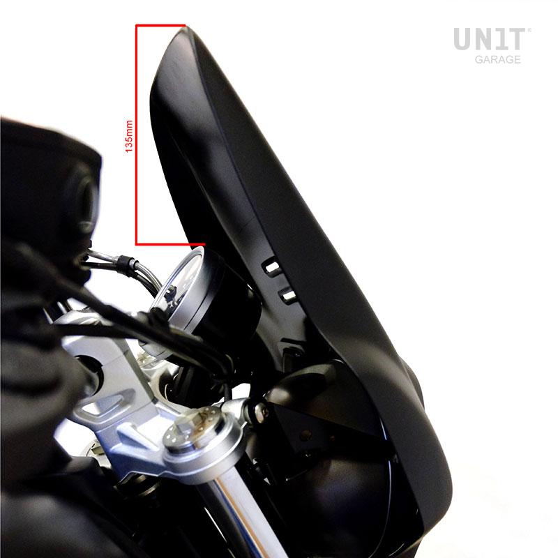 Unit Garage R9T Series Tall Windshield - Matt Black – Pier City Custom