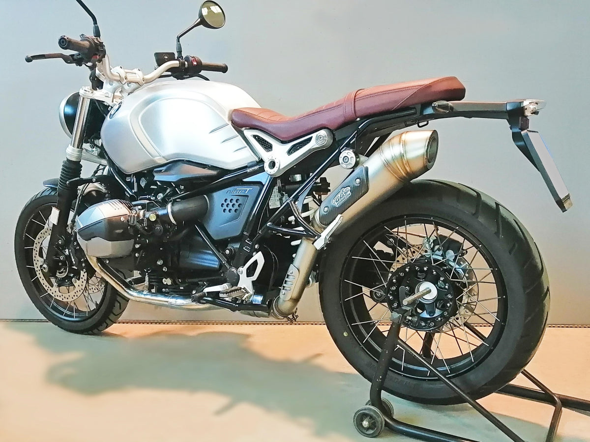 G&G Bike BMW R9T High Level Scrambler Muffler – Pier City Custom