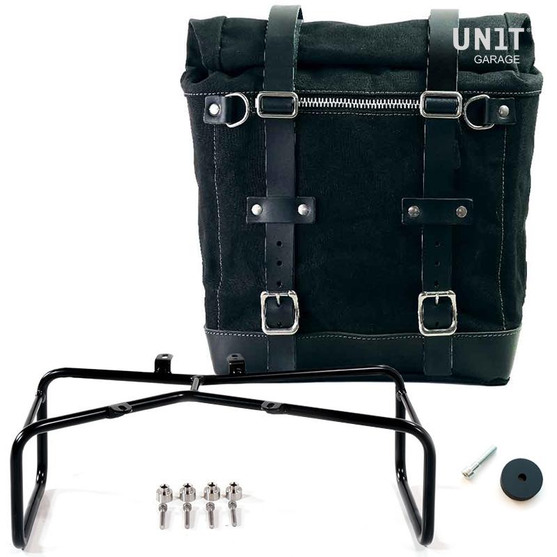 Unit Garage R9T Series Single Scram Canvas Pannier & Double Asymmetric ...